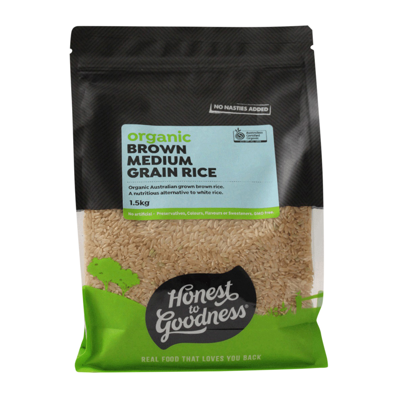 Organic Brown Medium Grain Rice 1.5kg | WholeLife