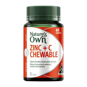 Zinc + C 60 Chewable Tablets | WholeLife