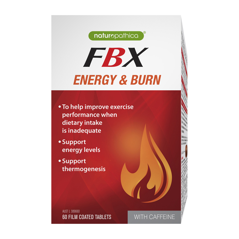 FBX Energy & Burn 60 Tablets | WholeLife