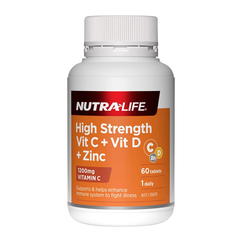 High Strength Vitamin C + D + Zinc | WholeLife