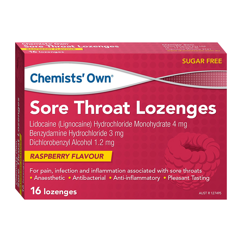 Lozenge Raspberry 16 Pack | WholeLife