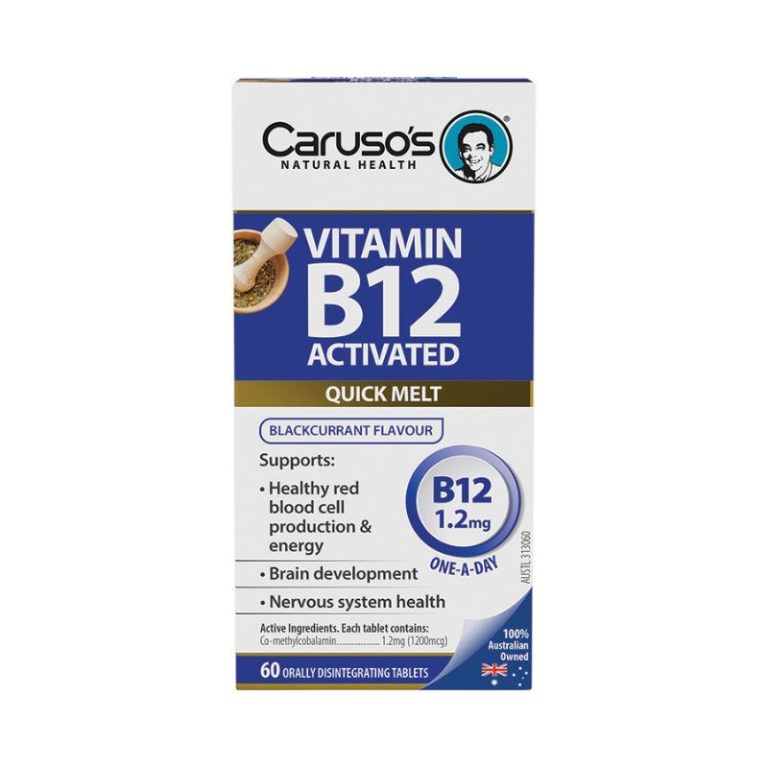 Vitamin B12 Activated 1200mcg 60 Tablets | WholeLife