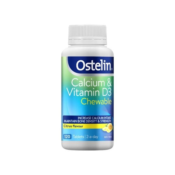 Calcium and Vitamin D3 Chewable 120 Tablets | WholeLife