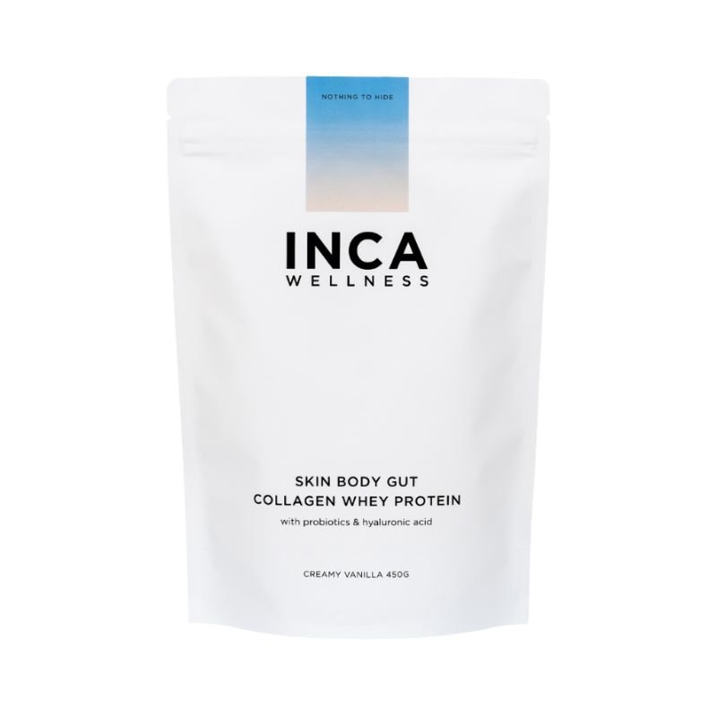 Whey Protein Skin Body Gut Collagen Creamy Vanilla 450g | WholeLife