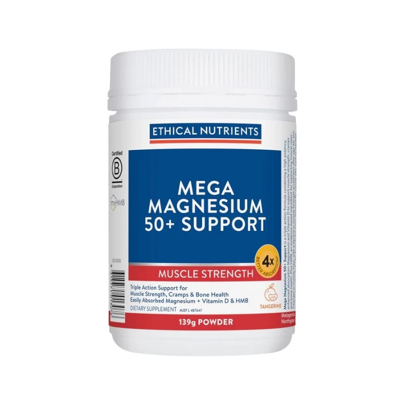 Mega Magnesium 50+ Support 139g | WholeLife