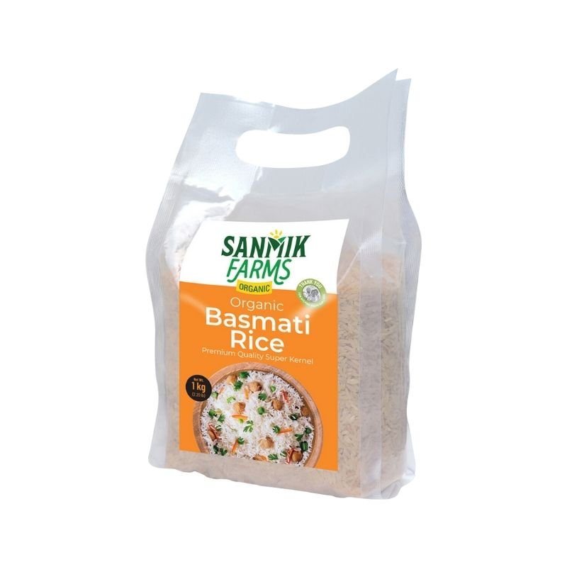 Organic White Basmati Rice 1kg | WholeLife